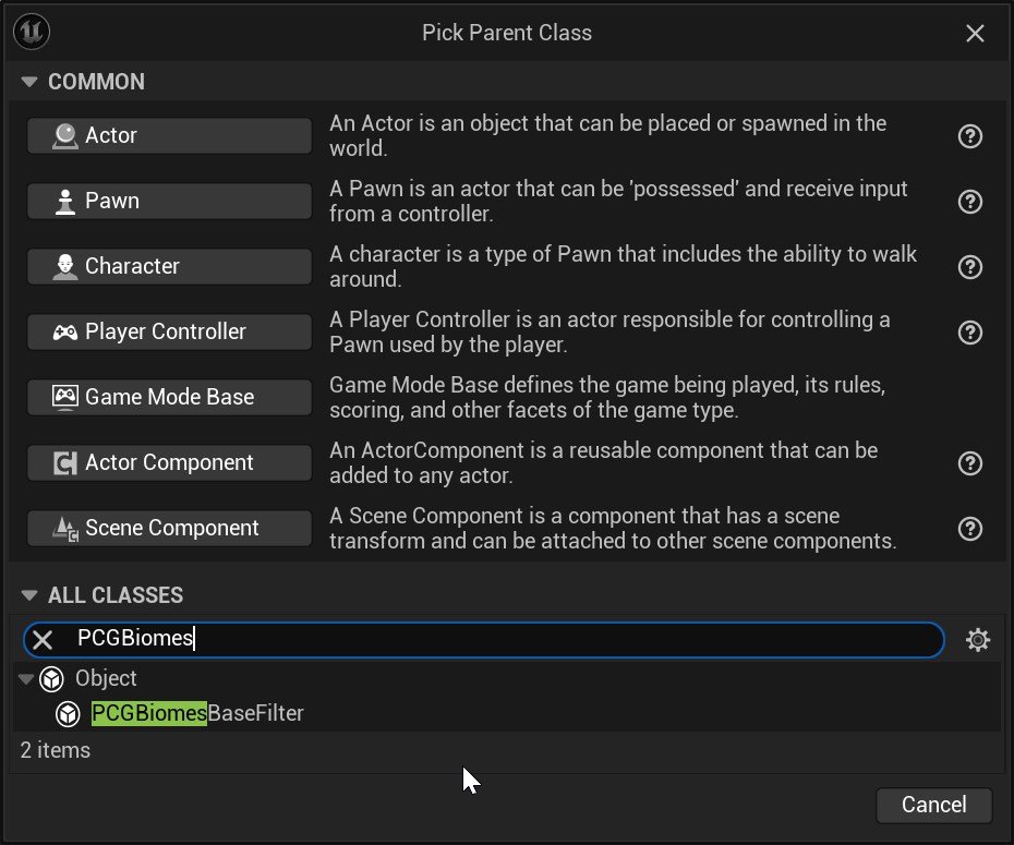PCG Layered Biomes Documentation