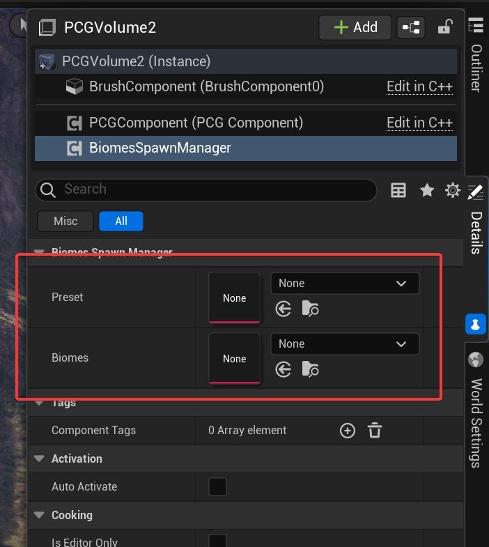 PCG Layered Biomes Documentation