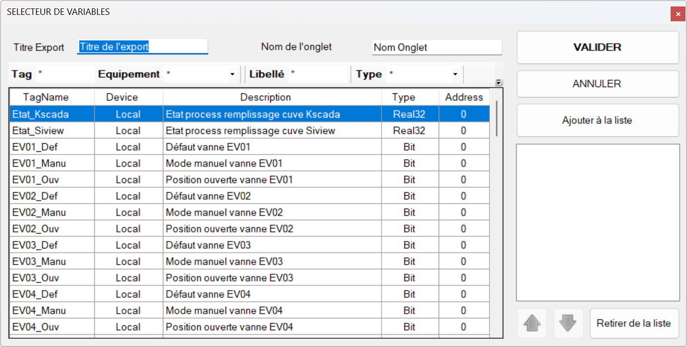 Superviseur SIVIEW Documentation